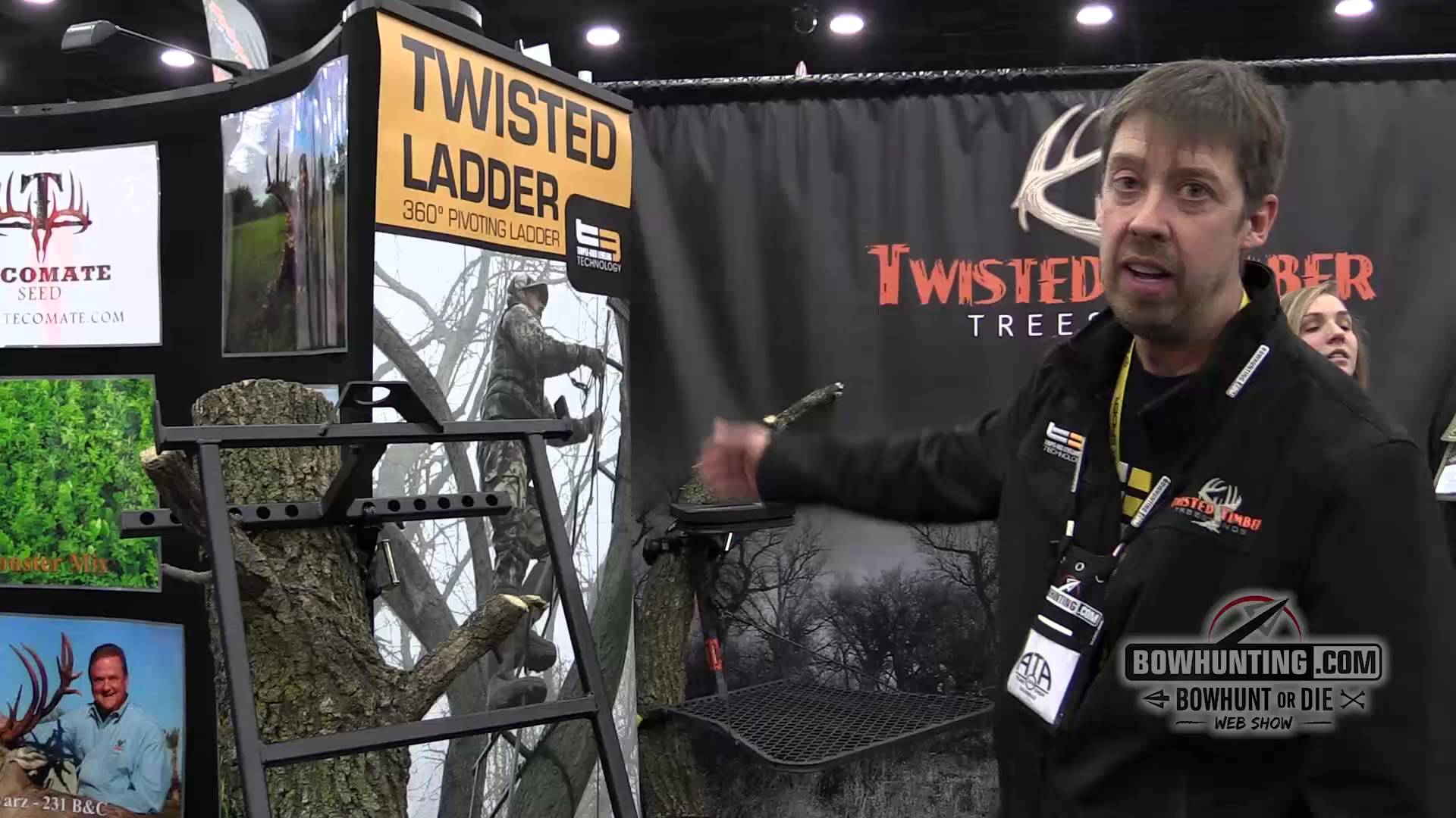 Twisted Timber Treestands 360 Pivoting Ladder 2016 ATA Show