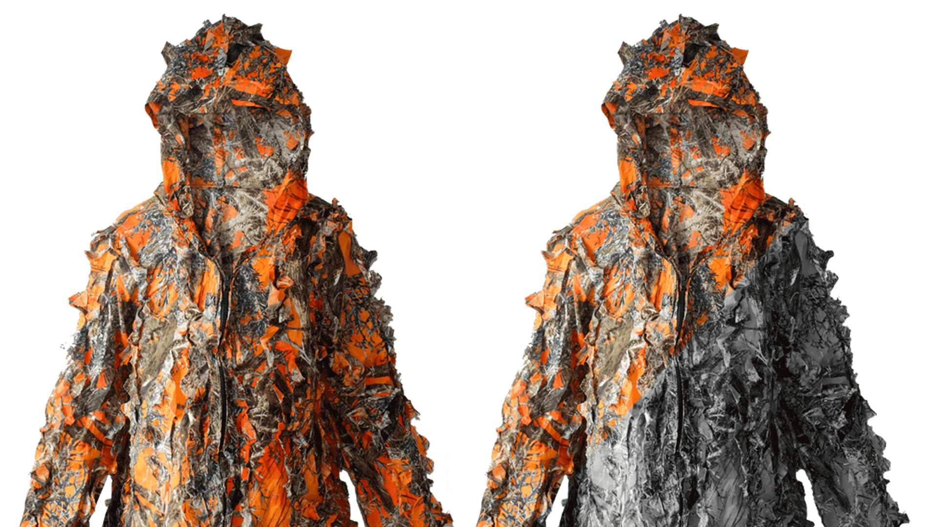 Blaze Orange Camo Background