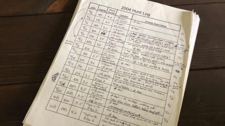 Why You Should Keep a Hunting Journal